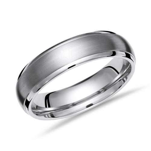 Vielsesringe i Titanium med Diamant 0,02 ct. - 6 mm