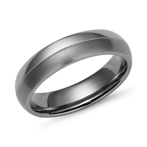 Vielsesringe i Titanium med Diamant 0,02 ct. - 5 mm